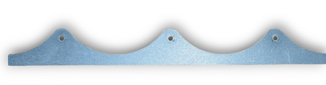 Scalloped Mounting Strips (3" Spread | 1/8" holes)