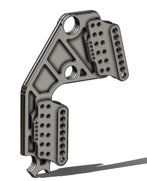 Adjustable Low Prep 4 Link Chassis Brackets (Economy)