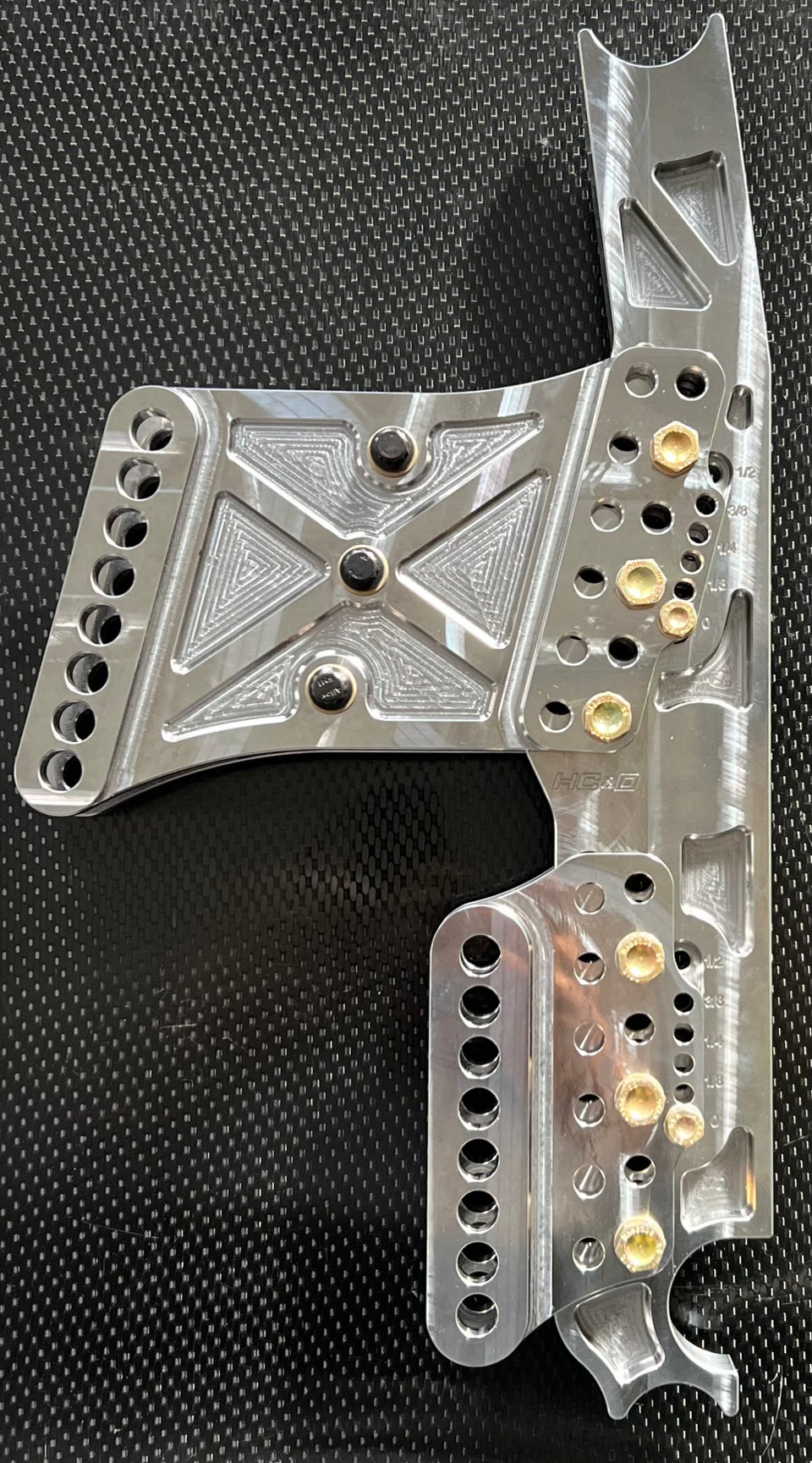Billet Adjustable Low Prep 4 Link Chassis Conversion Brackets